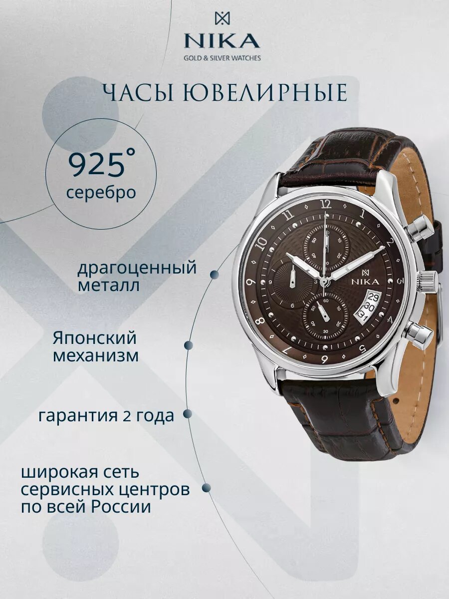 Наручные часы, серебро