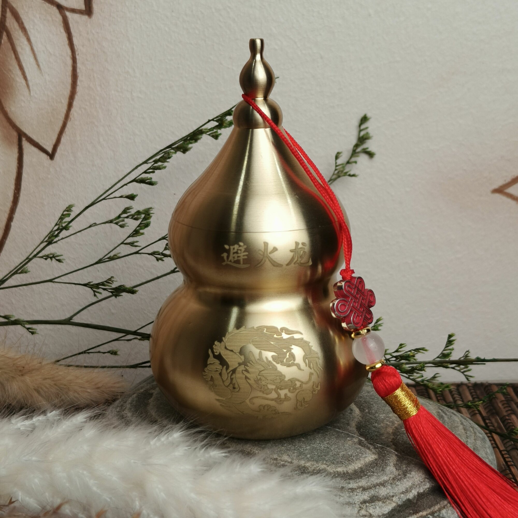 Статуэтка "Тыква Горлянка" Фен-Шуй, бронза (15,5*7,5 см.)фигурка