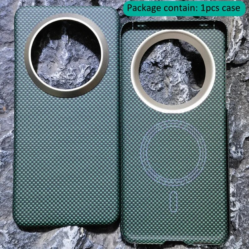 Арамидный чехол Huawei Mate 70 Pro+ Green, Magsafe