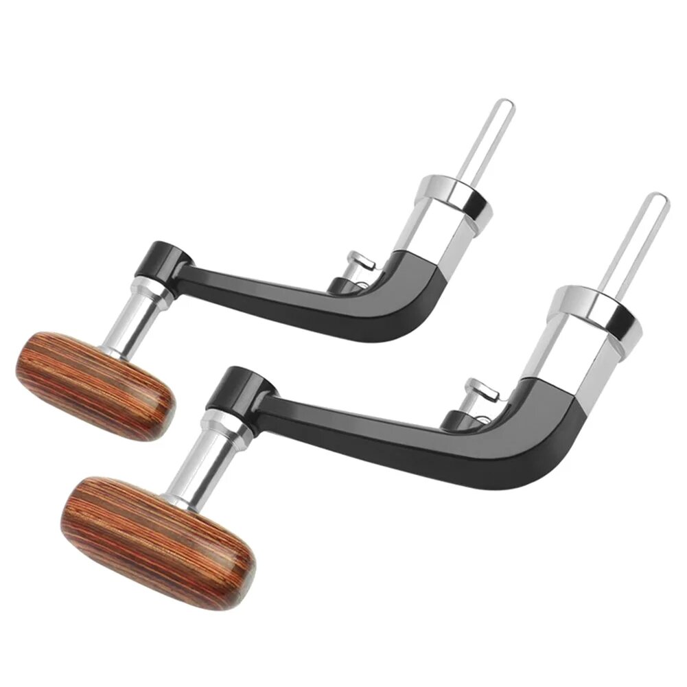 Замена ручки для спиннинговой катушки, складная рыболовная катушка 1000-6000 прялка металлическая деревянная ручка кором