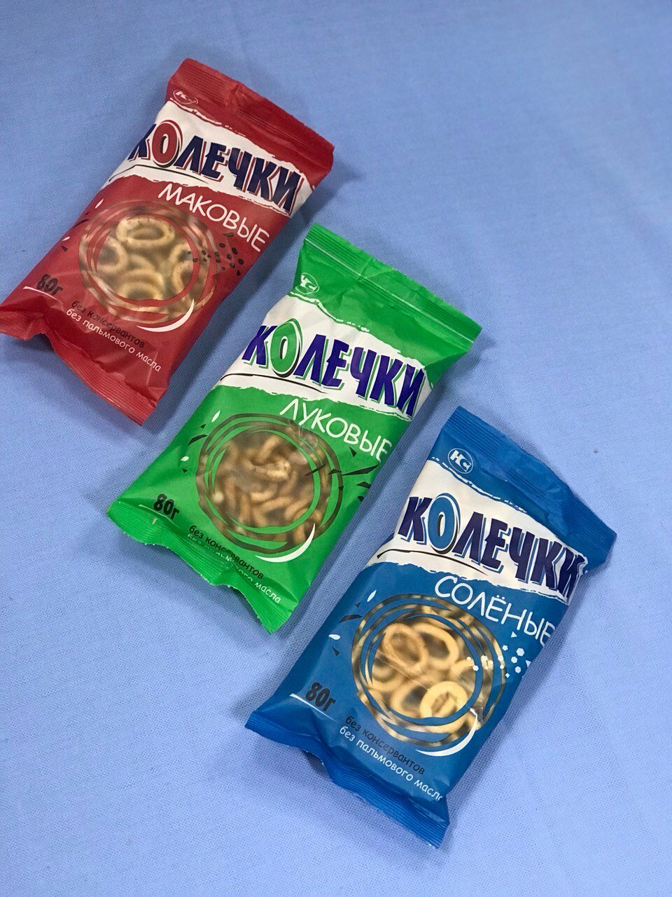Сушки колечки "Невская сушка". Набор, Мак, Лук, Соль