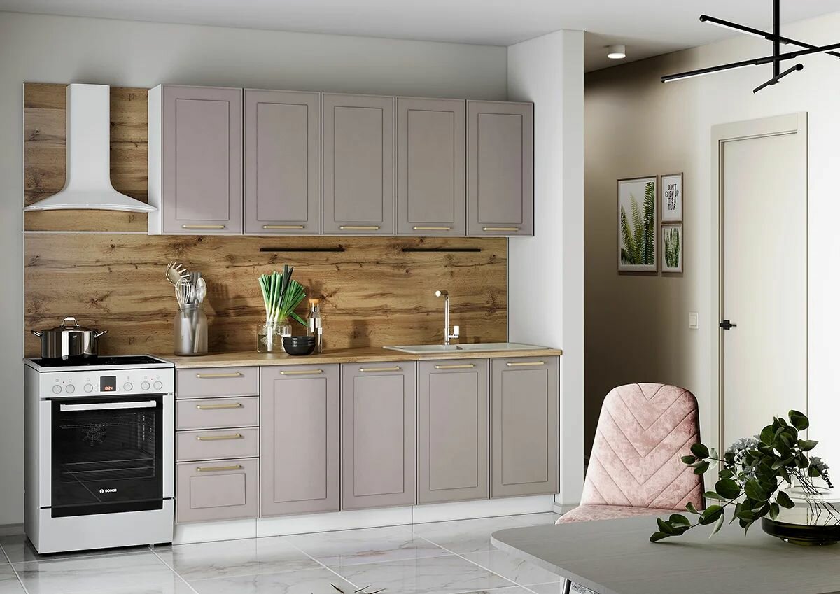 Кухонный Гарнитур Милена 2,0 макиато (Интерьер-Центр)