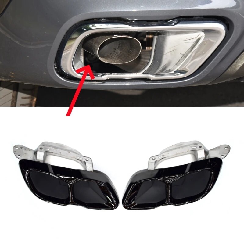 Для BMW X5 G05 X6 G05 X7 G07 2020-2025 гг. Выхлопная труба Хвостовое горло M60i Квадратный черный глушитель Наконечник сопла Выхлопная головка армейский зеленый