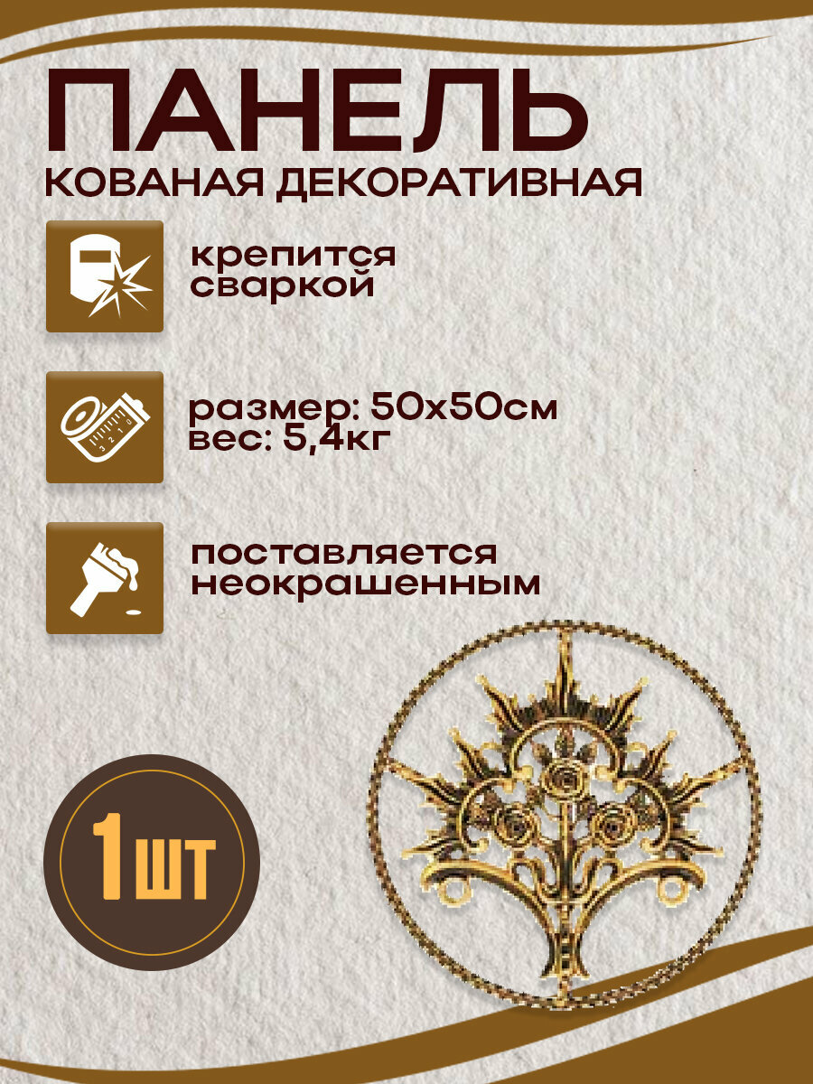 Кованая элементы панель 1 шт.