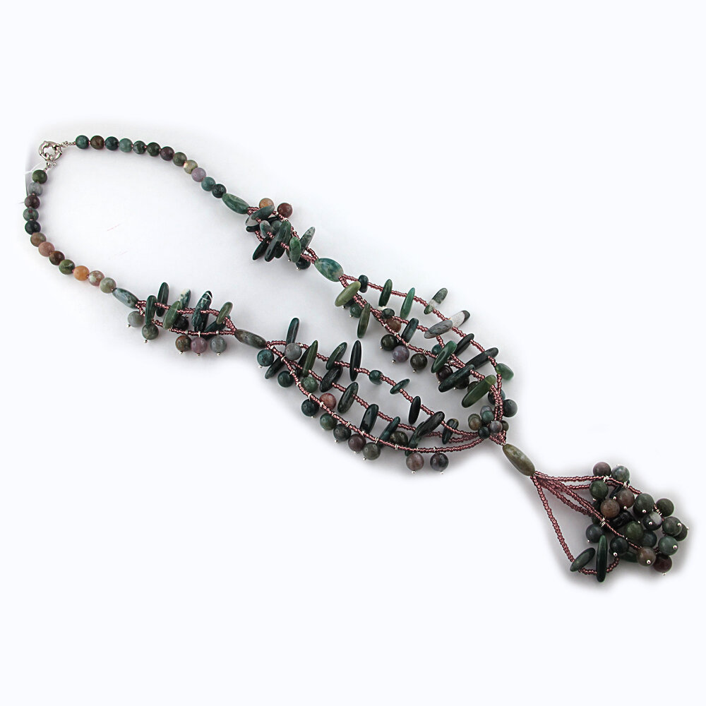 Колье, яшма