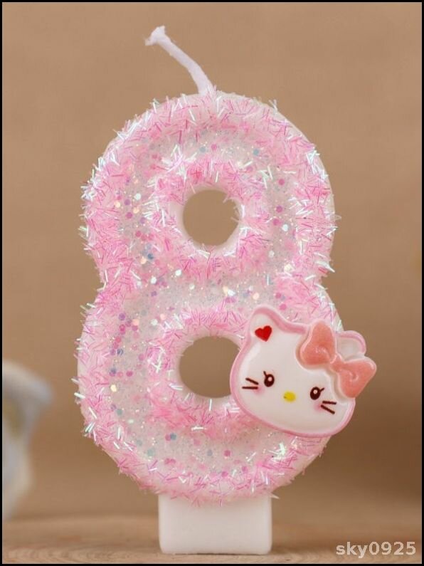 Эксклюзивная цифровая свеча Хелло Китти, 1 шт