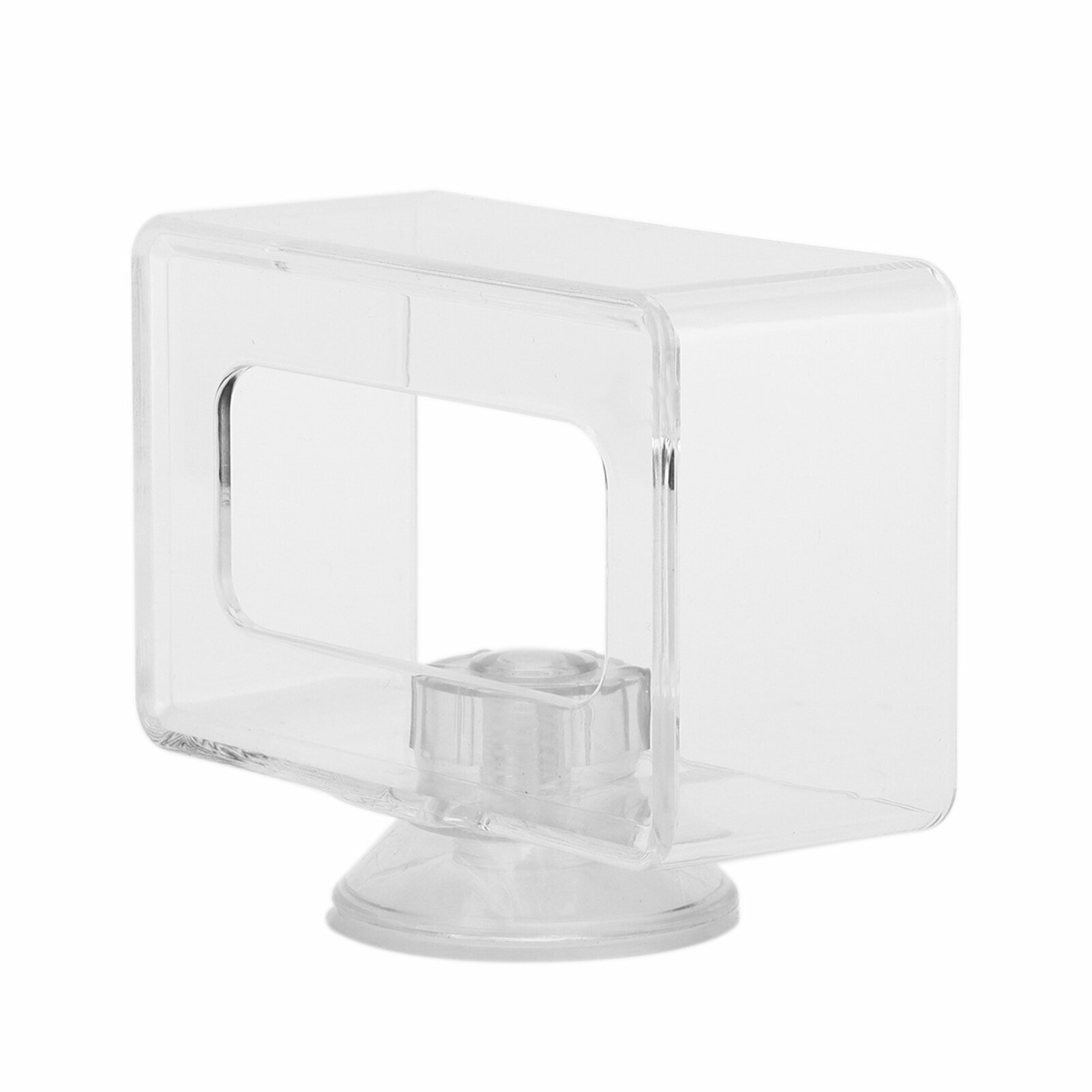 Fish Food Feeding Ring Antifloating Transparent Acrylic Feeder Aquarium for Fish(S 6x10x4cm )