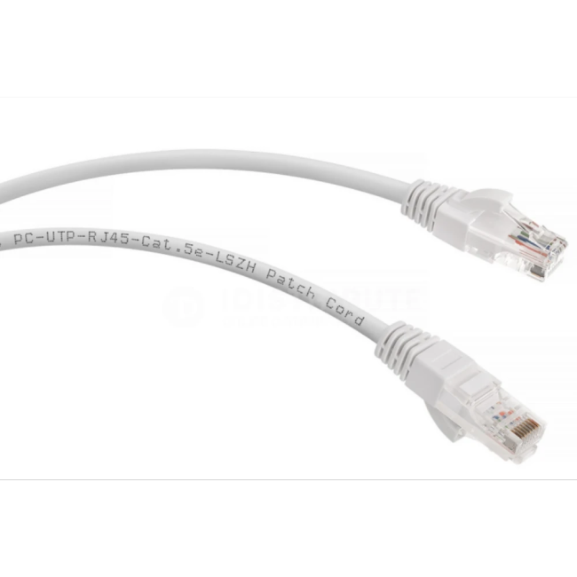 PC-UTP-RJ45-Cat.5e-0.5m-WH-LSZH Кабель патч-корд U/UTP 5e кат. 0,5м. Cabeus неэкранированный, белый