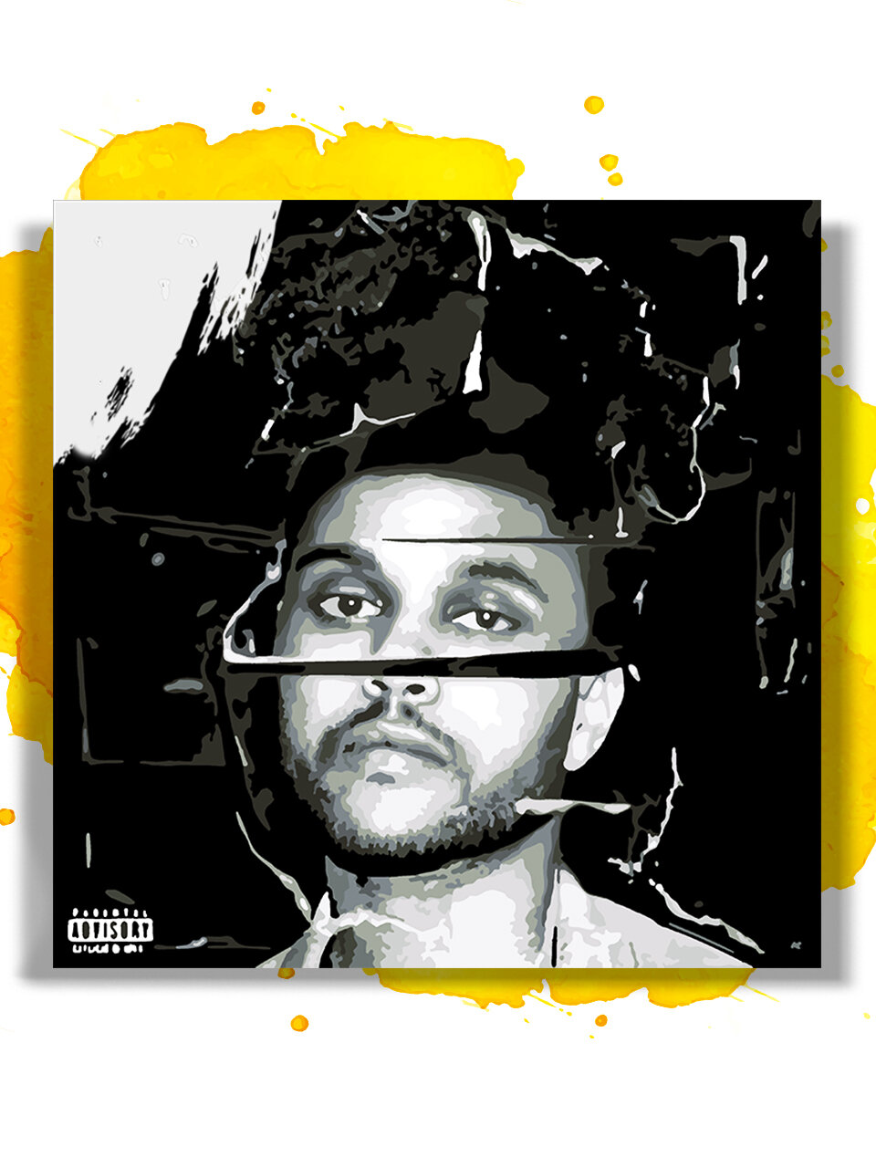 Картина по номерам на холсте The Weeknd - Beauty Behind the Madness, 50 х 50 см