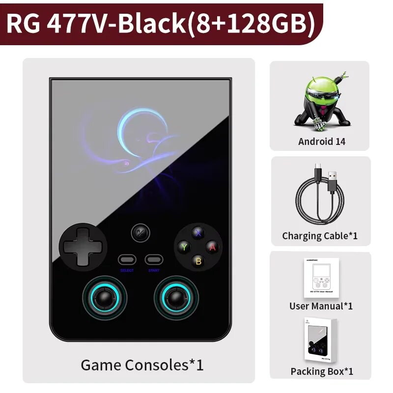 Anbernic RG477V Black (8+128GB) игровая консоль
