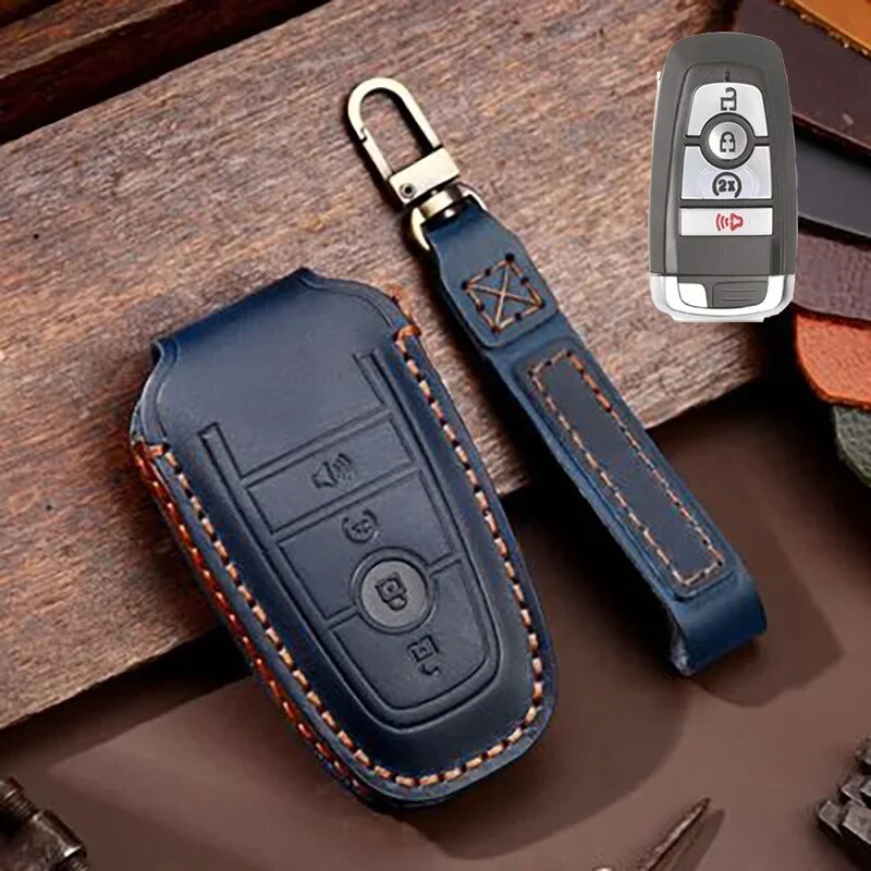 Оригинальный кожаный чехол для автомобильного ключа Ford Bronco 2021-2023, F150 Sasquatch, Ford 8