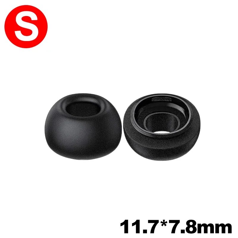 Амбушюры BAPPSUS для Apple AirPods Pro 2, пенные, черные/белые 3set, Black-S