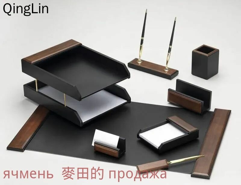 Настольный набор Good Sunrise T8G-1A (8 предметов) орех МДФ коричневый