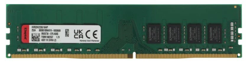 Модуль памяти DIMM 16GB DDR4-3200 KVR32N22D8/16WP KINGSTON