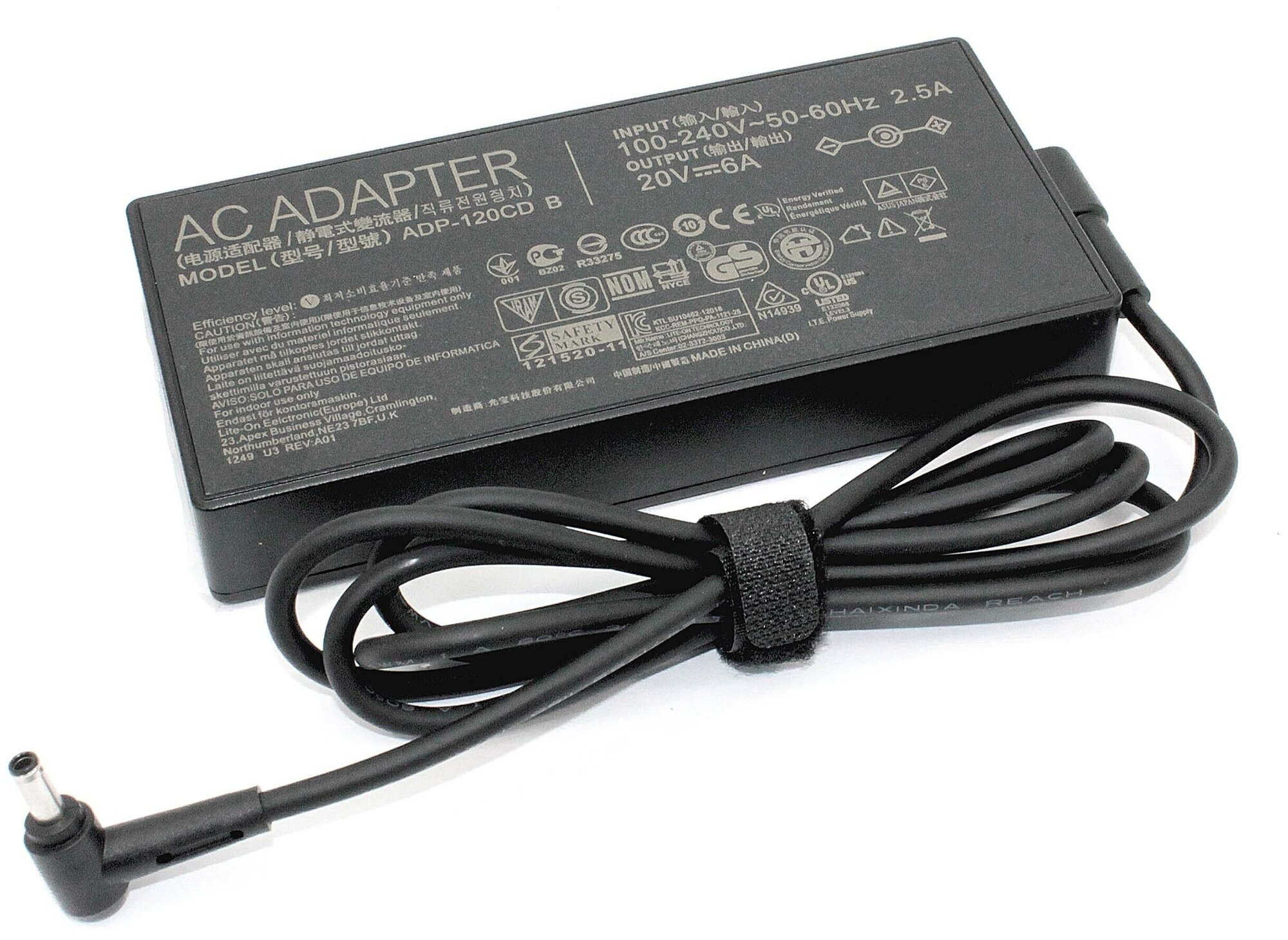 Блок питания (сетевой адаптер) для ноутбуков Asus 20V 6A 120W 4.5х3.0(0.6)mm