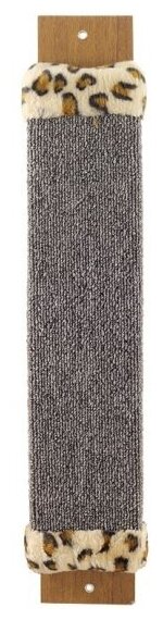 Когтеточка Gamma из ковролина №1 с оторочкой из меха, 100*30*530мм