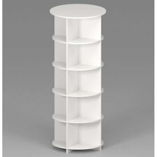 Стеллаж Меб-фф открытый белый СБО-2 80/80/200 см