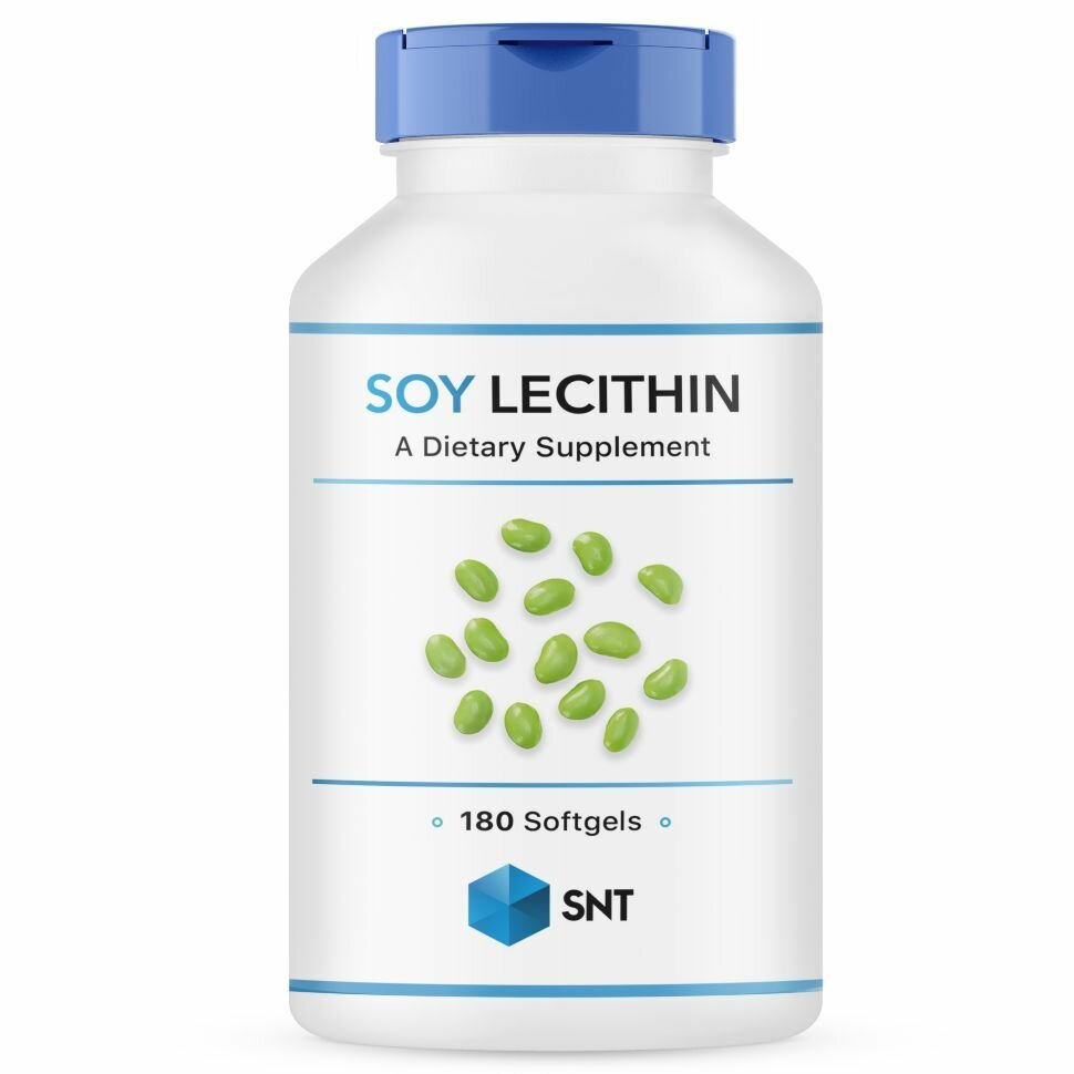 SNT Soy Lecithin Соевый лецитин 1800мг, 180 капсул