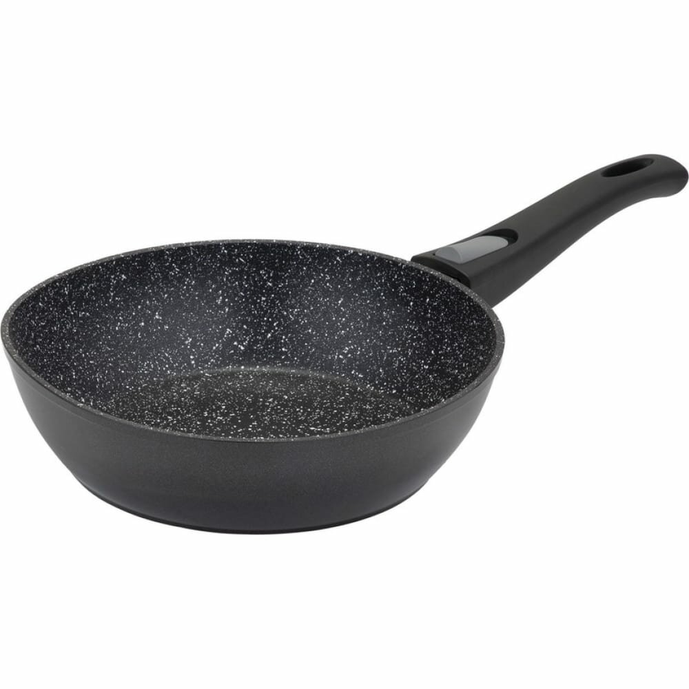 Сковорода Resto Kitchenware Aries 693013, глубокая, антипригарное покрытие, съемная ручка, черная