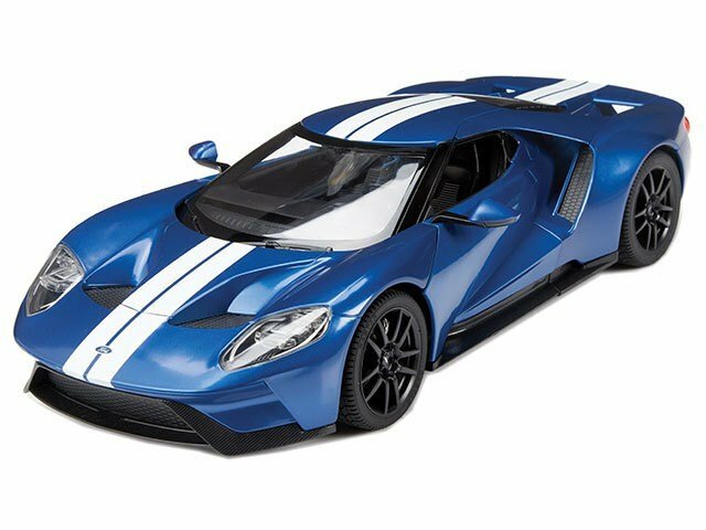 Kinsmart. Модель "Ford GT 2017" синяя, масштаб 1:38, инерционная