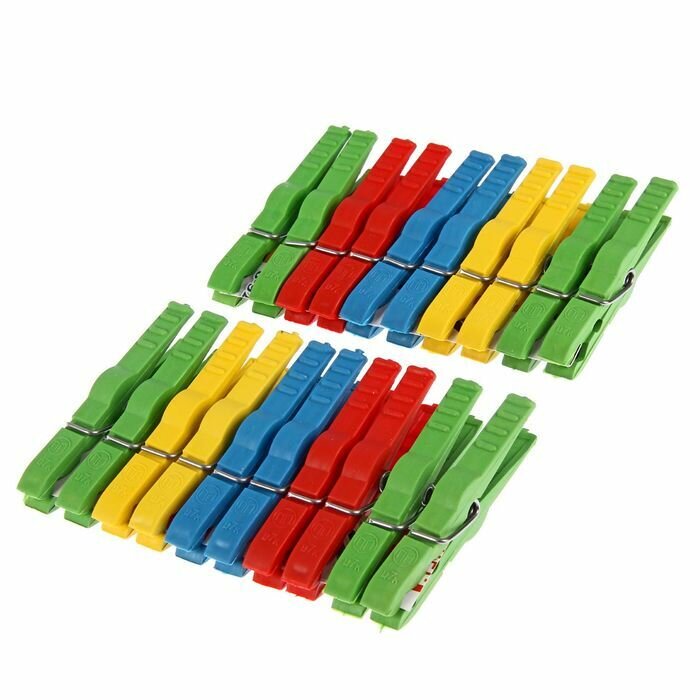 Набор прищепок бельевых Кубаночка , 8 см, 20 шт.