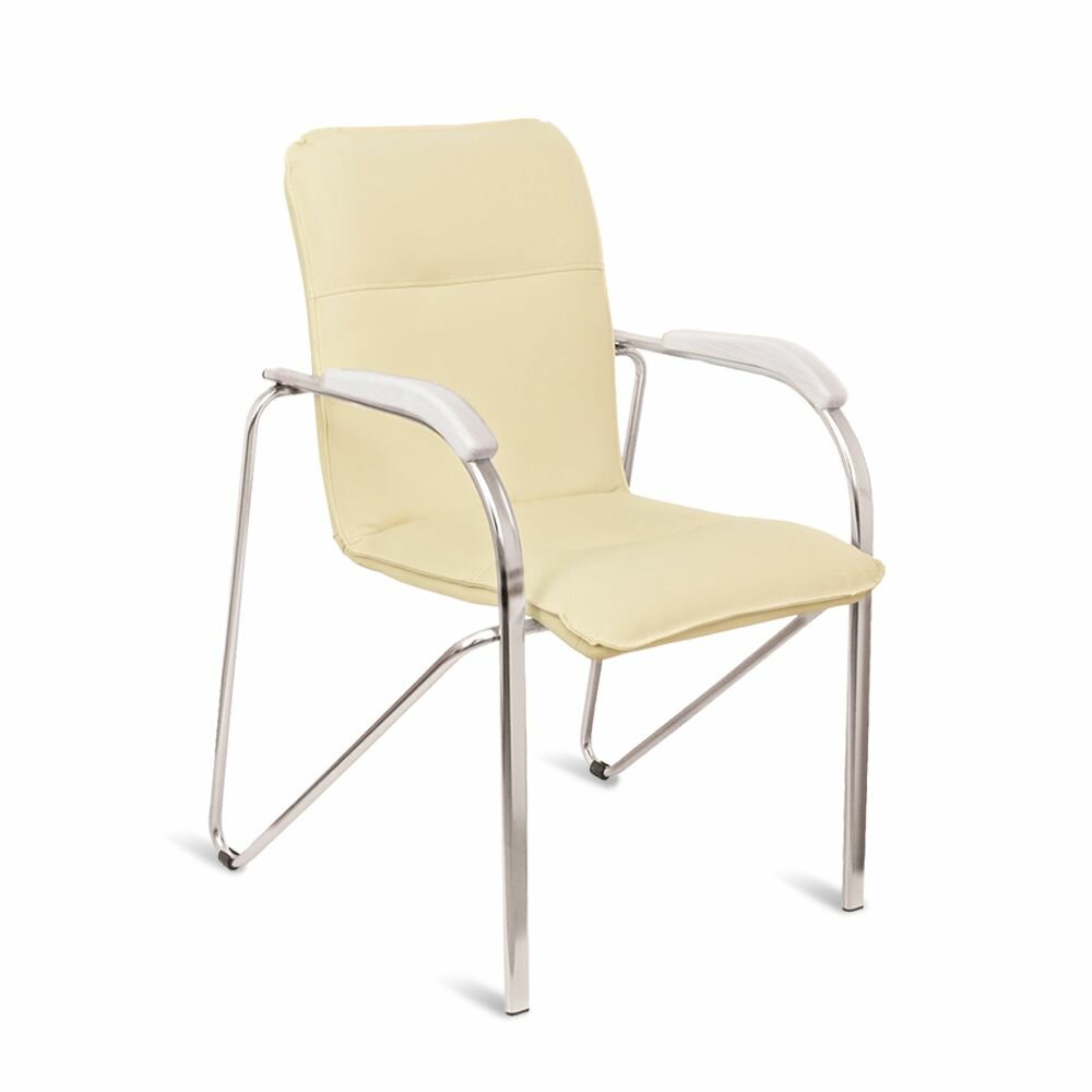 Кресло для посетителя Самба хром SAMBA chrome, V18 бежевый