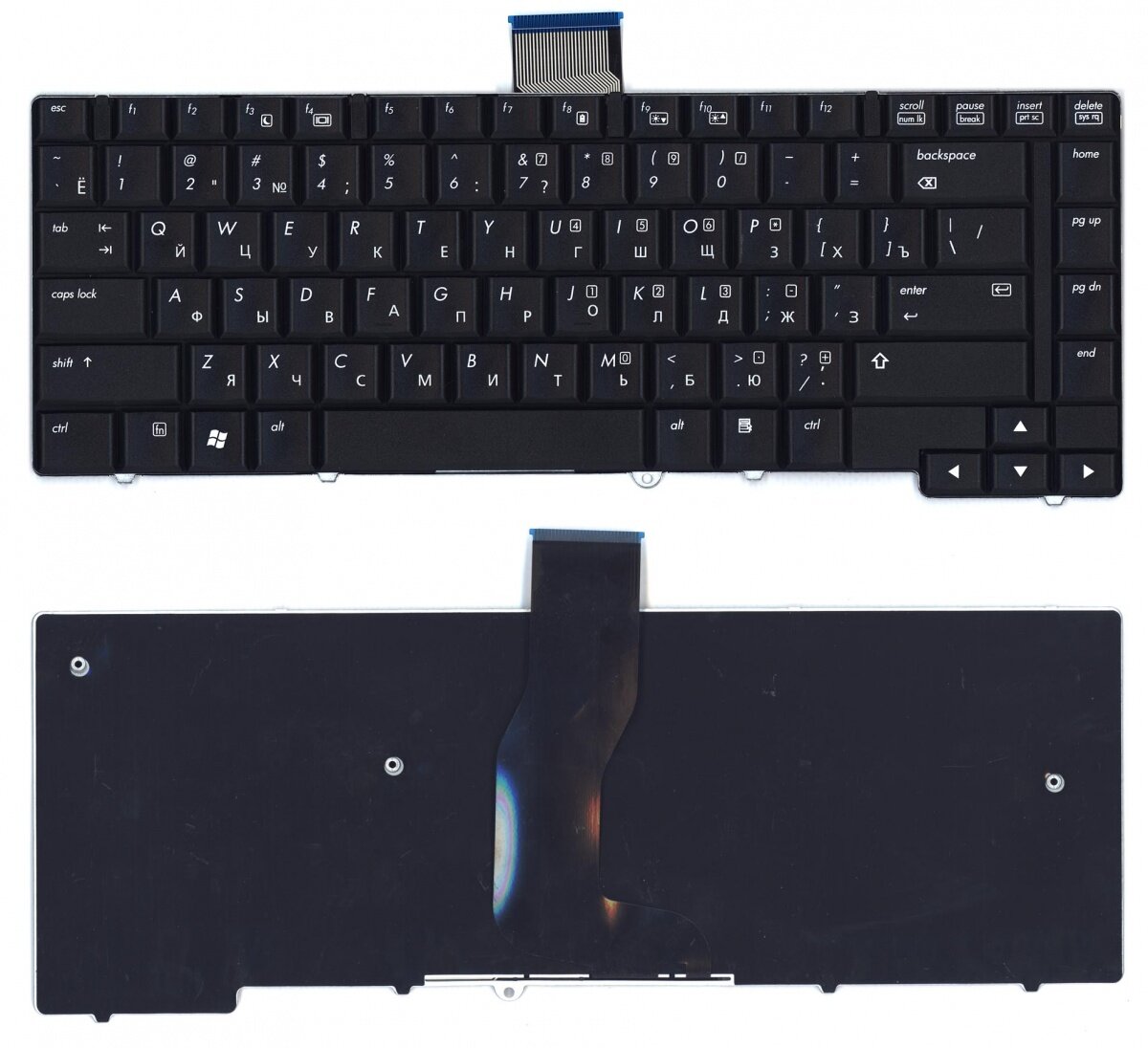 Клавиатура для HP 483010-031, Русская, черная без Track Point
