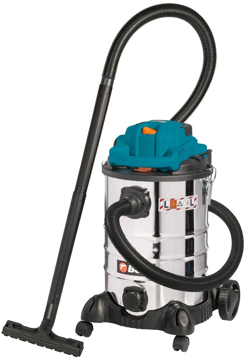 Строительный пылесос Bort BSS-1230-Duo 1200Вт (уборка: сухая/влажная/выдув/сбор воды) синий