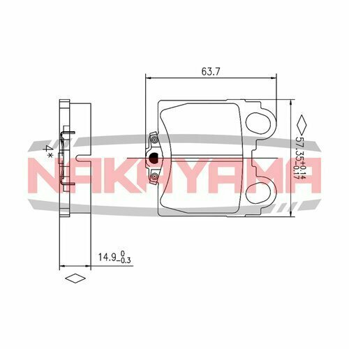 Колодки тормозные дисковые Nakayama HP8410NY