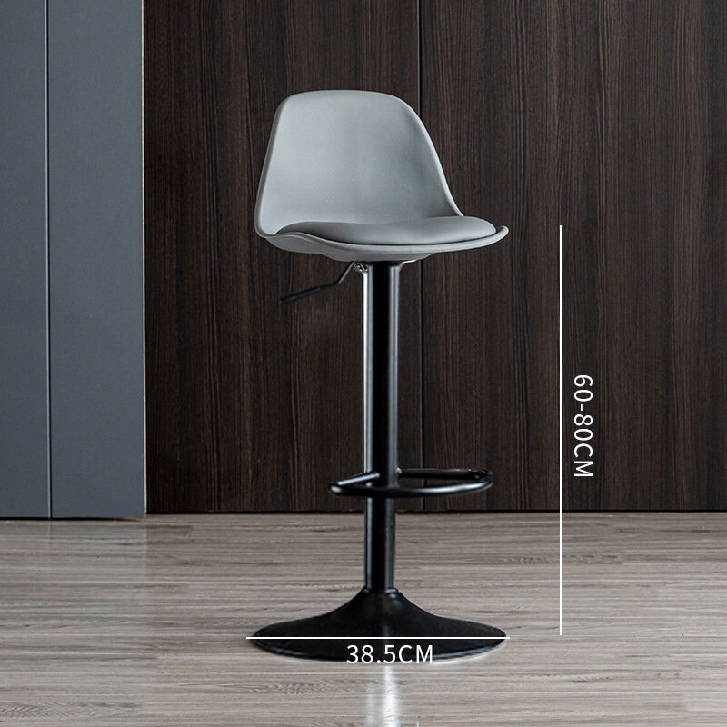 Барный стул, бытовой высокий стул, стул-подъемник, современный простой табурет, стойка регистрации, кассир, барный стул, спинка, высокий барный табурет