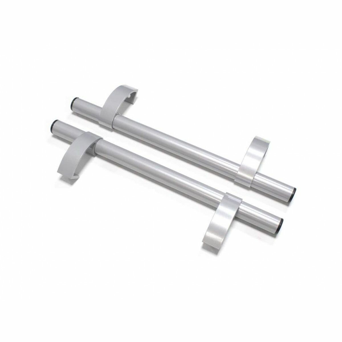 Ручка офисная прямая 500мм с креплением серебристый RAL9006 1 ком.