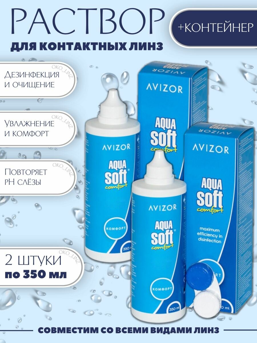 Раствор для линз Aquasoft Comfort