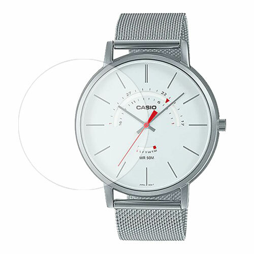 Скрин Мобайл защитный экран для часов Casio MTP-B105M-7AV из гидрогелевая плёнка прозрачная