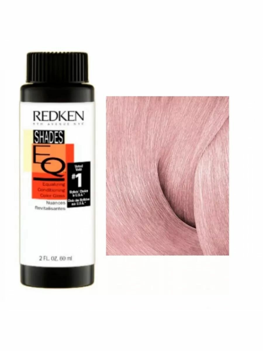 Redken Shades Eq Color Kicker Pastel Pink - Краска-блеск без аммиака для тонирования и ухода Пастель Розовый 60 мл