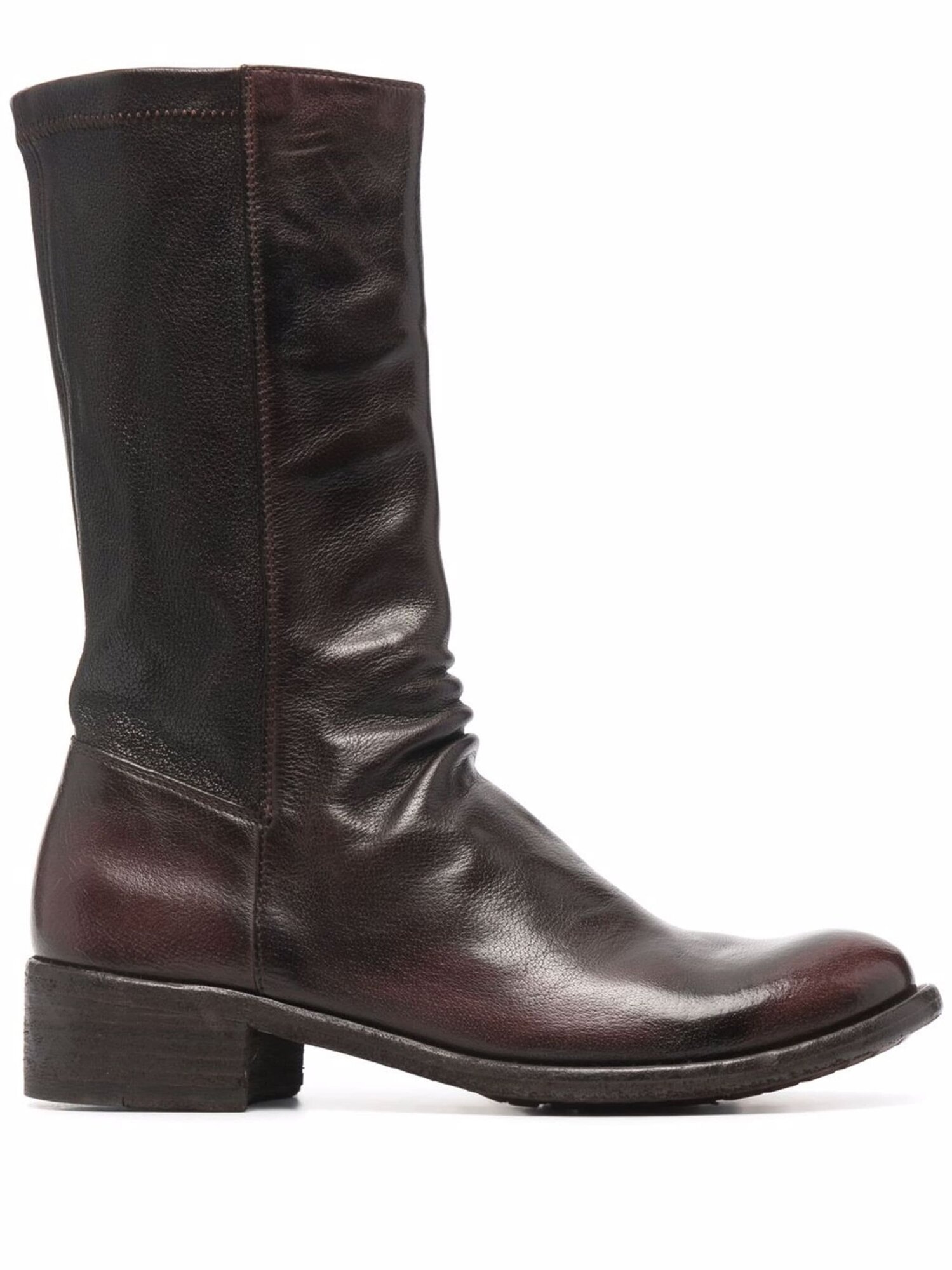 Сапоги Ruched-detailing zip-up leather boots