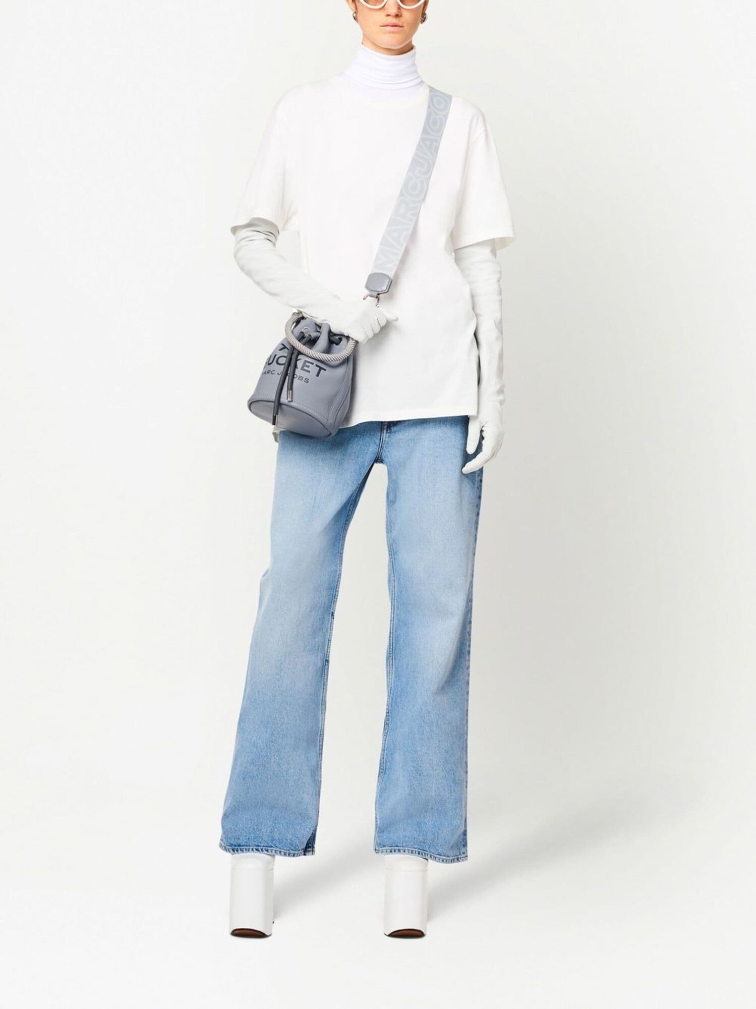 Сумка MARC JACOBS The Strap', серый — фото 1