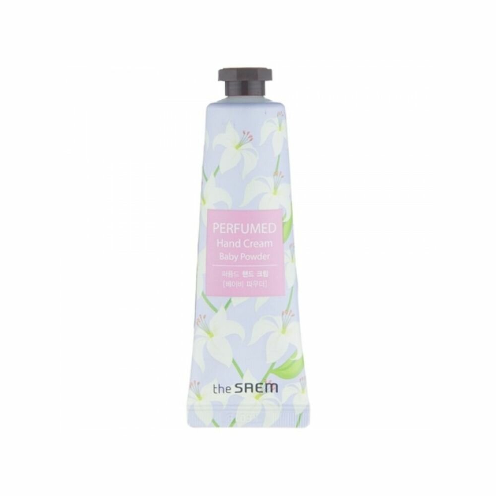 THE SAEM Крем для рук с ароматом детской присыпки Perfumed Hand Cream (Baby Powder)