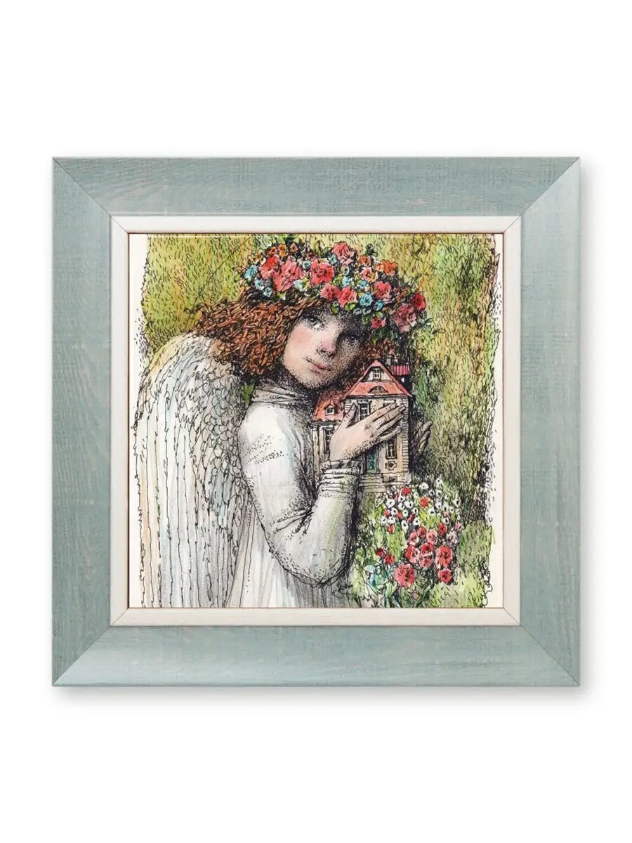 Картина на стену с ангелом.