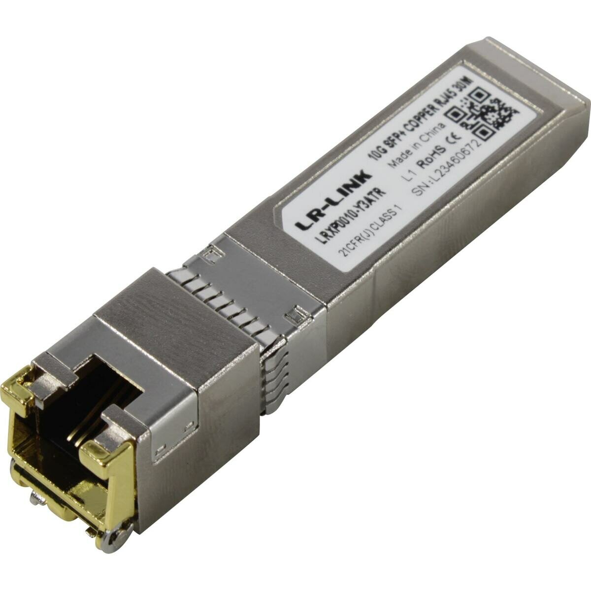 LR-LINK LRXP0010-Y3ATR LR 10G SFP+ 30m 3.3V RJ45 Interface Fiber Module with TTL (RJ45)