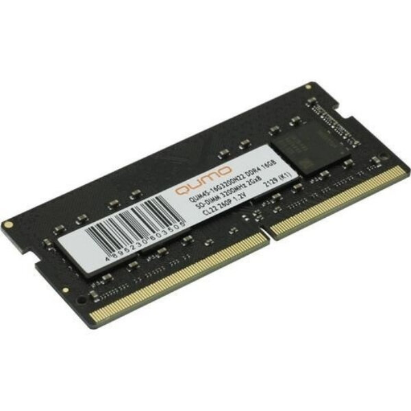 Оперативная память Qumo, DDR4, 8GB (1x8GB), 3200 MHz, CL22, без радиатора, SO-DIMM (INTEL Only)