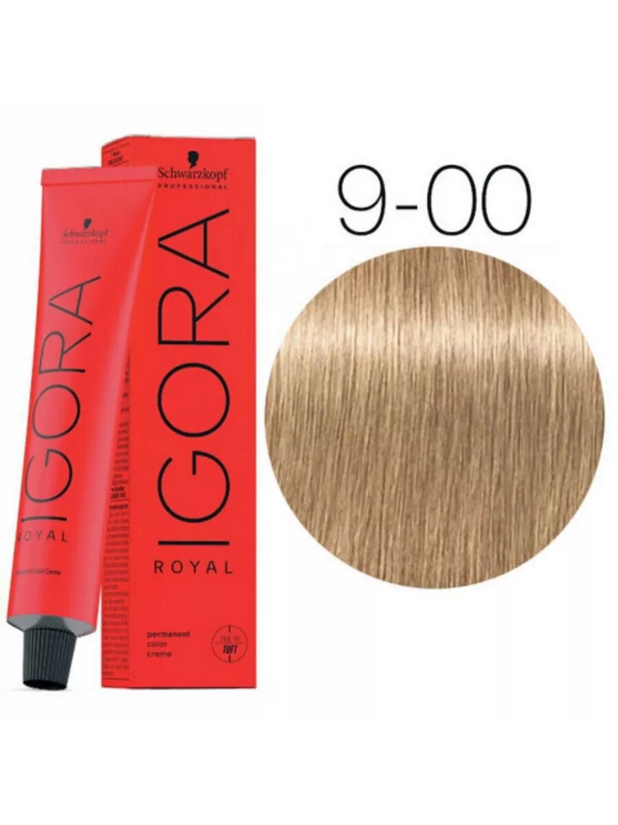 Schwarzkopf Igora Royal 9-00 Блондин натуральный Стойкая крем-краска