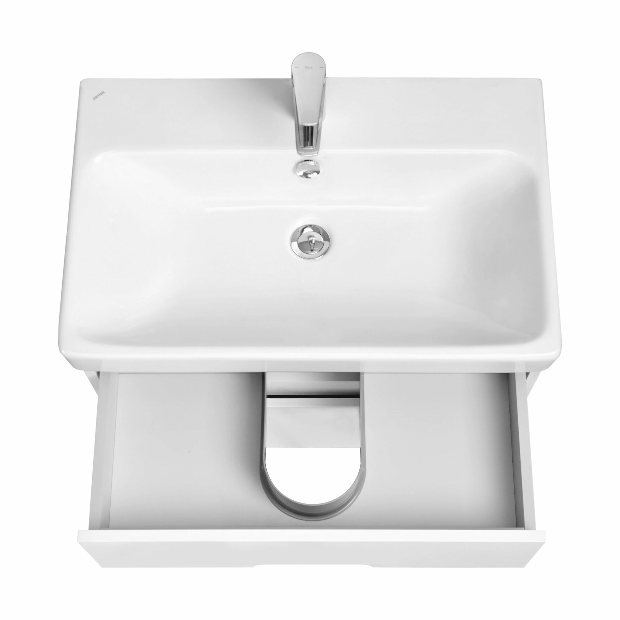 Тумба под раковину AQUATON Оливия 70 белый матовый 1A254301OL010