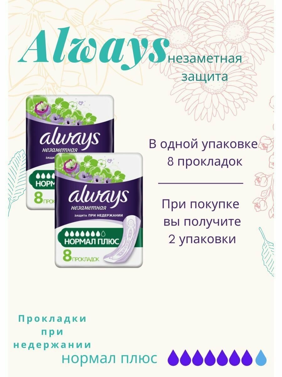 Прокладки при недержании N8