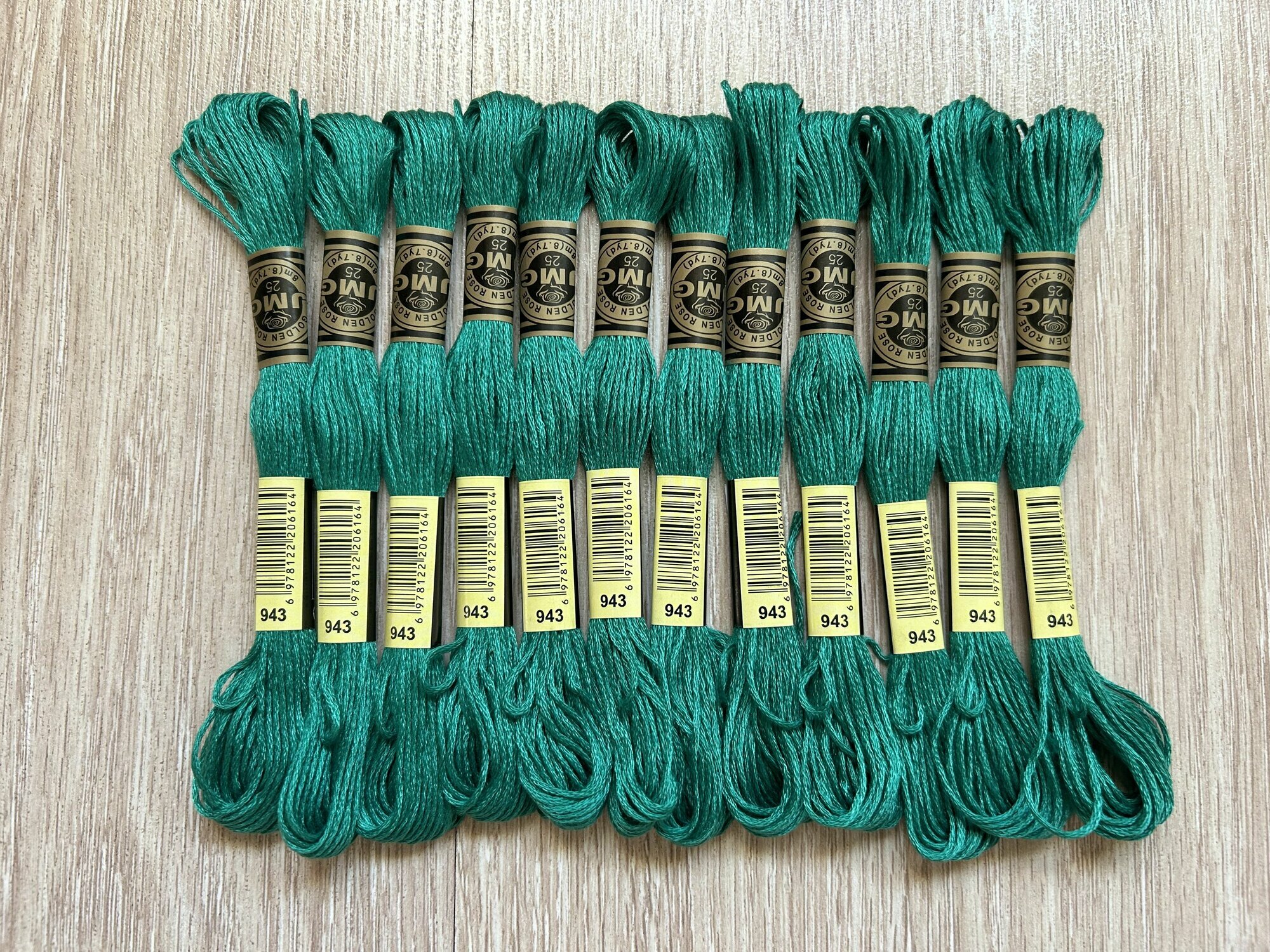 Нитки для вышивания JMC мулине (150-3866) 100% полиэфир 12 штук x 8 м