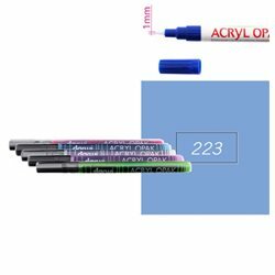 Серо-голубой. Акриловый маркер DARWI Acryl Opak 1мм