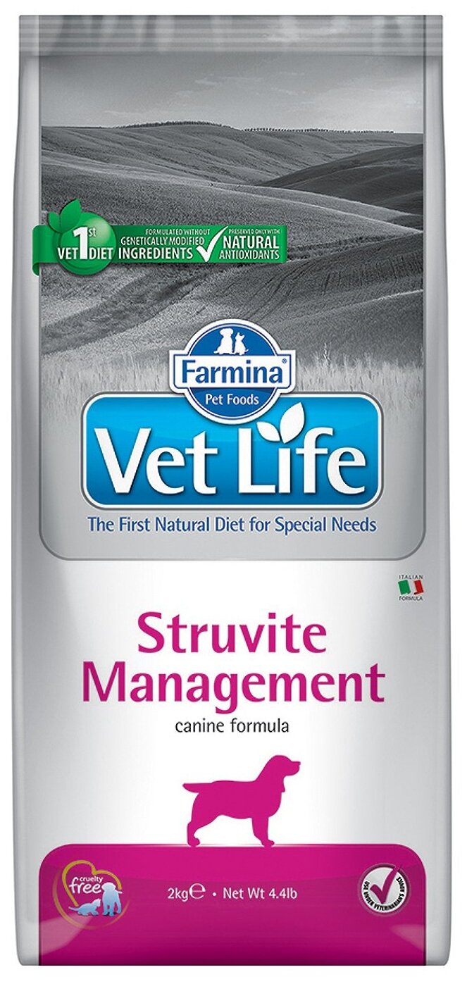 VET LIFE DOG MANAGEMENT STRUVITE/ВЕТ лайф ДОГ менеджмент струвит, 2 кг