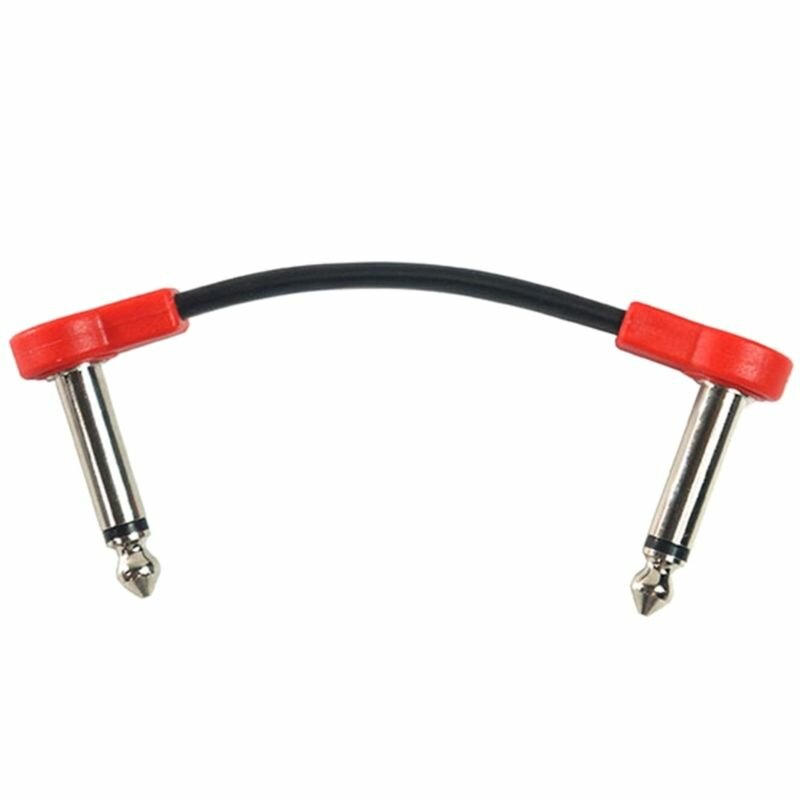 Кабели для гитарных патчей с низким уровнем шума, кабели для педалей эффектов под прямым углом 6,35 мм