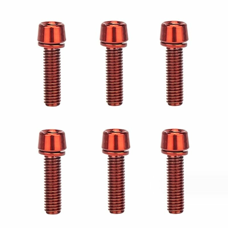 6 шт. винты для выноса велосипеда из нержавеющей стали, болты с конической головкой, шайбами, верхняя крышка