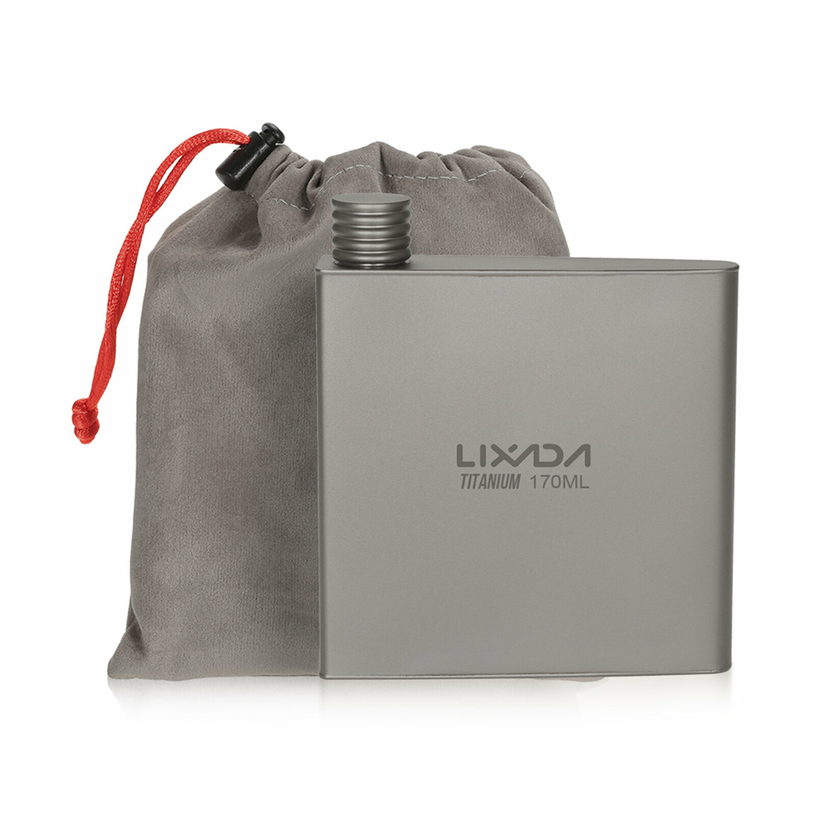 Lixada титановая фляжка для вина 170 мл легкая уличная портативная бутылка для