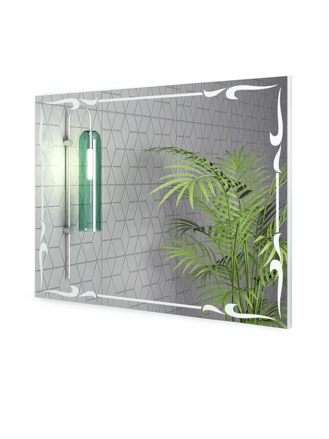 Зеркало с рисунком для ванной и комнаты, КЕА